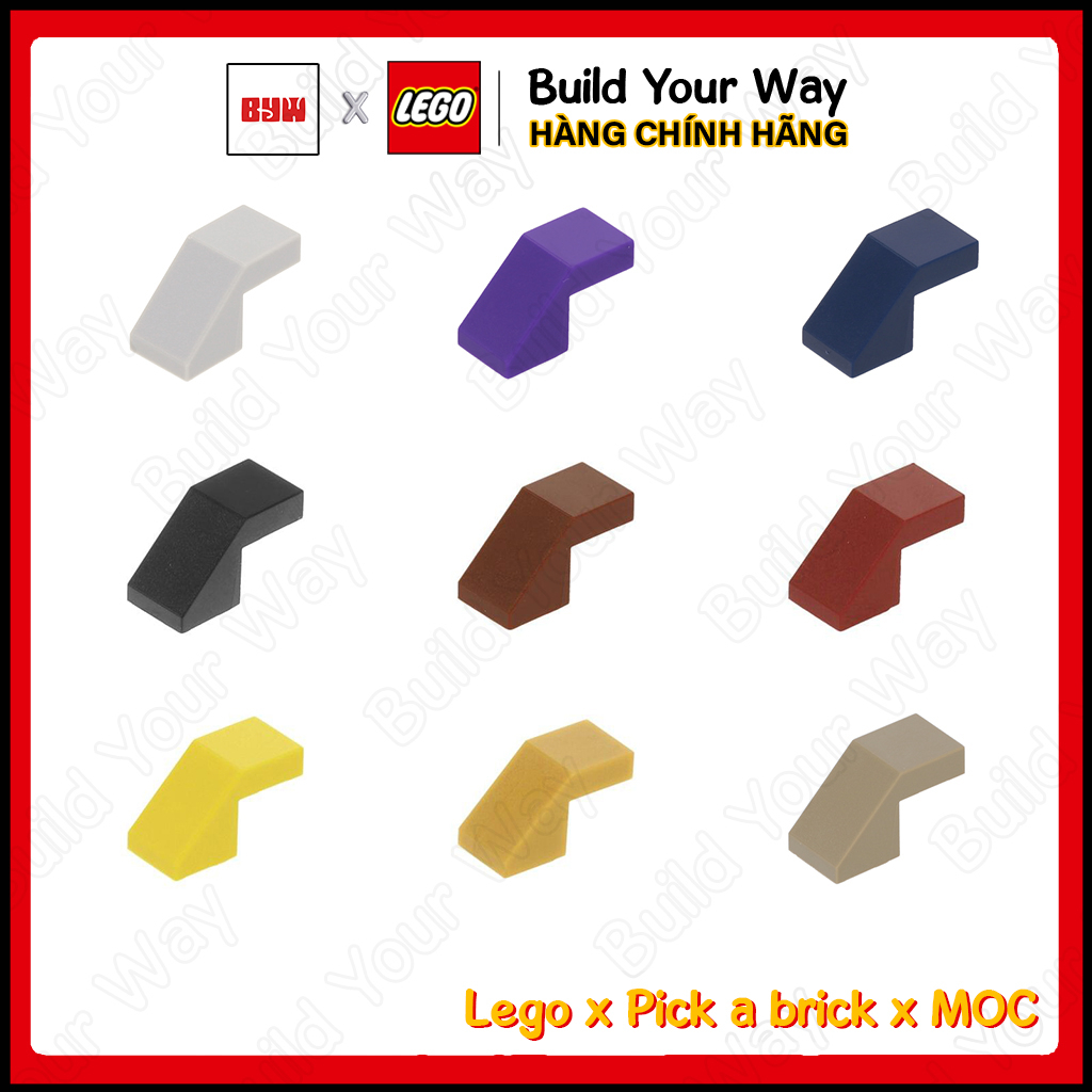 Gạch Lego chính hãng Dốc 45 độ 2x1 với mặt cắt trơn / Part 28192: Slope ...