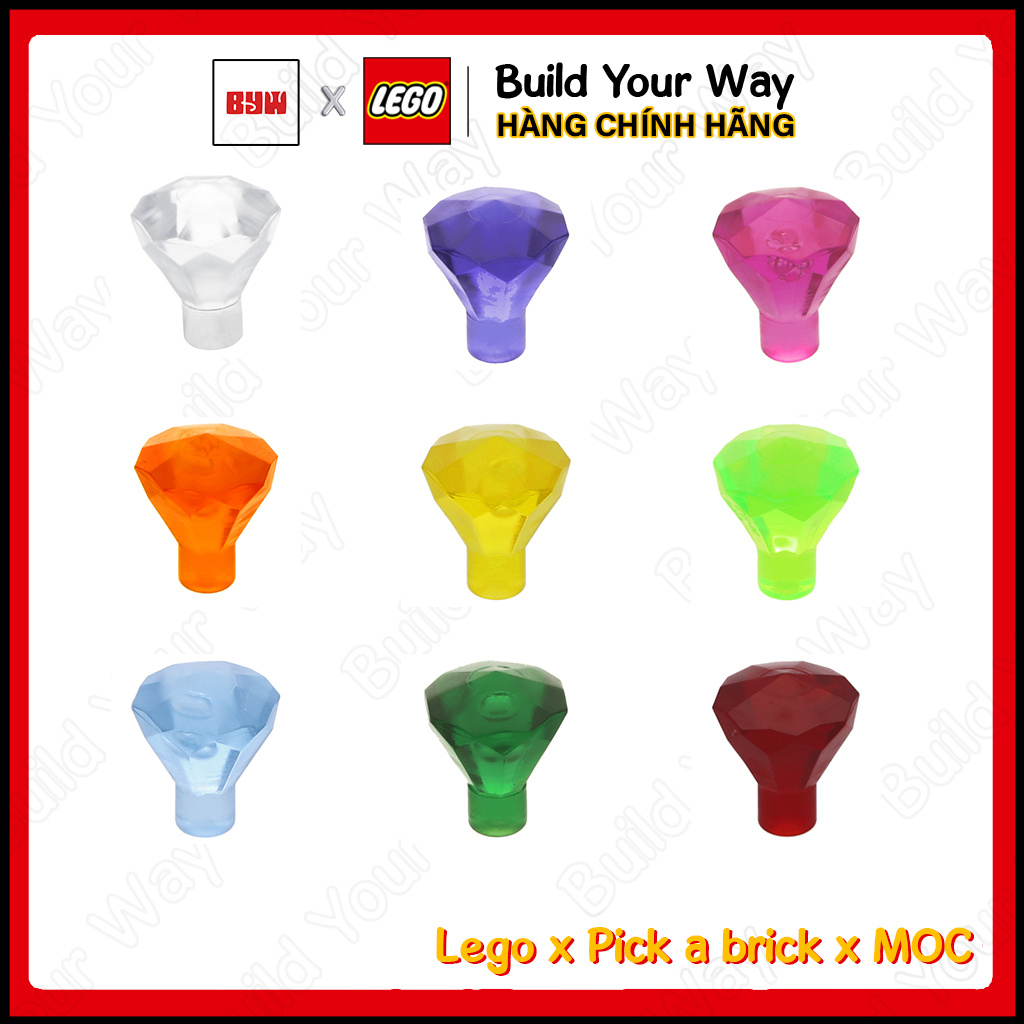 Gạch Lego chính hãng Viên kim cương / Part 30153: Diamond, Rock 1 x 1 ...