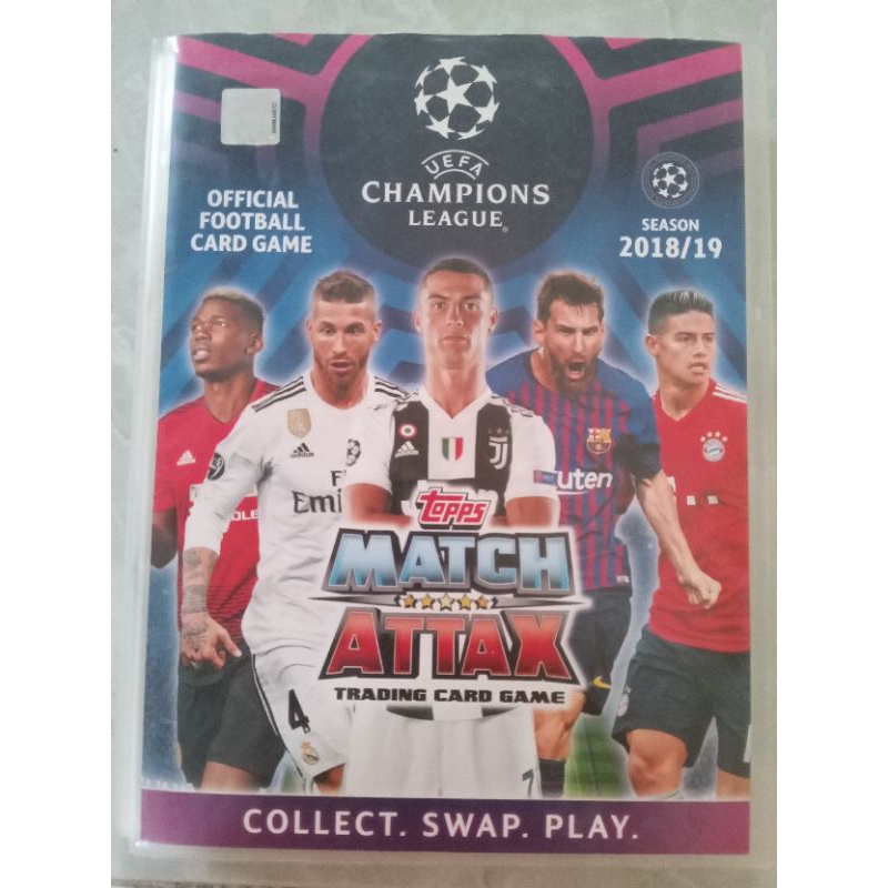 Set thẻ cầu thủ match attax 18/19 ucl | Shopee Việt Nam
