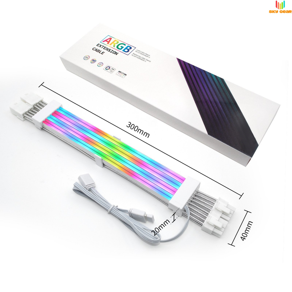 Dây Nguồn Nối dài 24Pin, 2x8Pin, 3x8Pin VGA - LED ARGB Neon, Sync Main/Hub 5v 3pin | Shopee Việt Nam