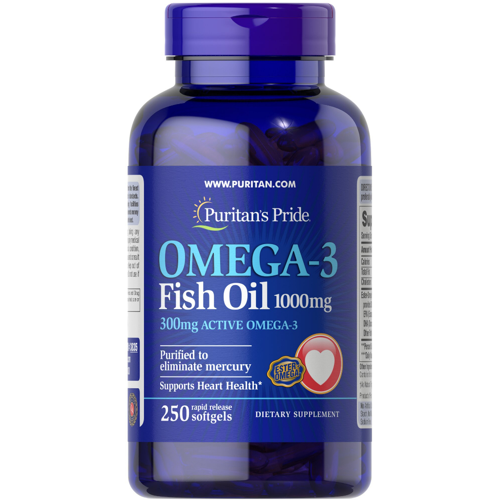 Dầu Cá Puritan's Pride Omega 3 Fish Oil 1000mg 100 Viên | Shopee Việt Nam