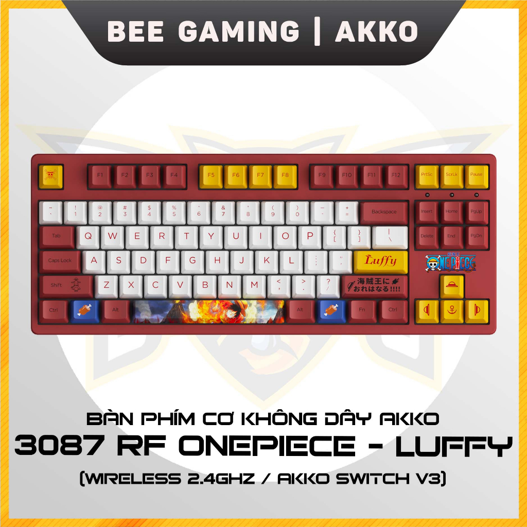 Bàn phím cơ không dây AKKO 3108 RF Dragon ball Z Goku - 3087 RF Dragon ...