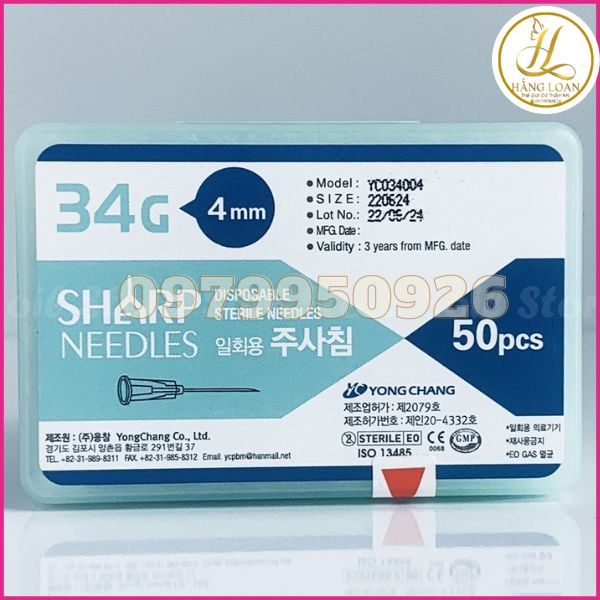 kim meso, kim 34G 4mm siêu nhỏ chuẩn Hàn Quốc [Lẻ 1 cái] | Shopee Việt Nam