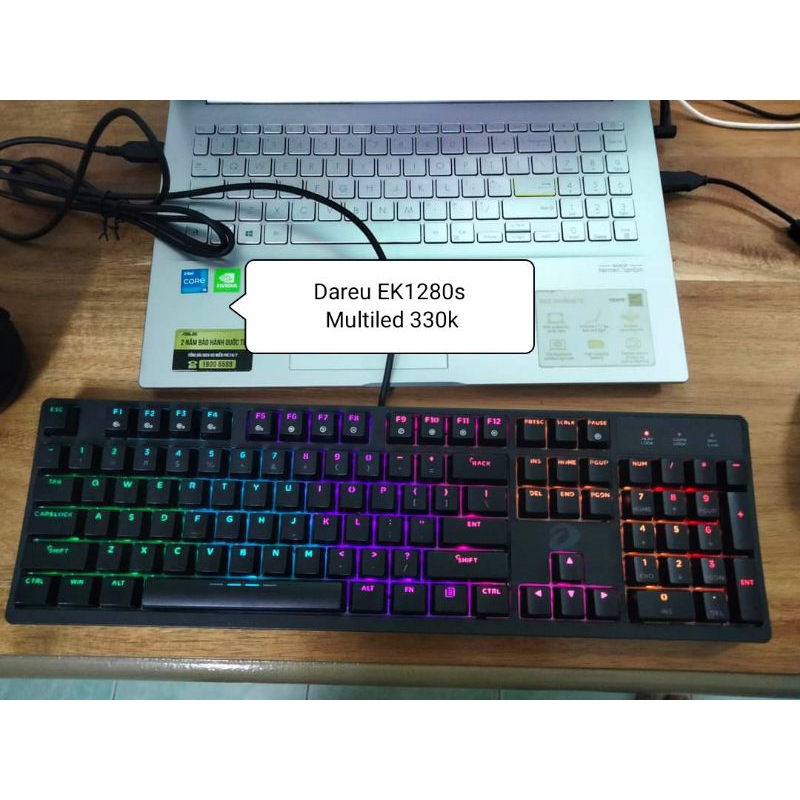 Bàn phím cơ 2nd Dareu Ek1280 Ek880 Led RGB 16.8triệu màu | Shopee Việt Nam
