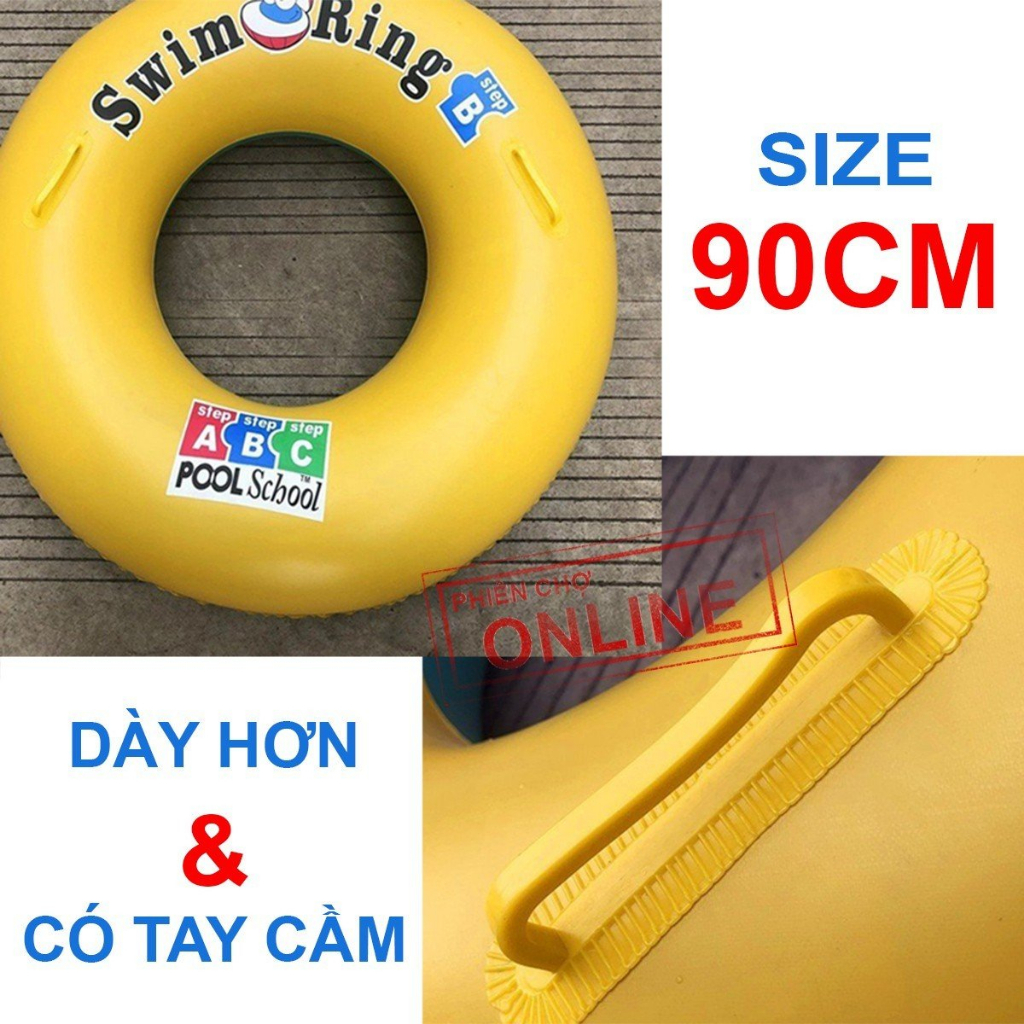 Phao Bơi Tròn Trẻ Em và Người Lớn Cao Cấp Swing Ring 60-70-80-90-100CM | Shopee Việt Nam