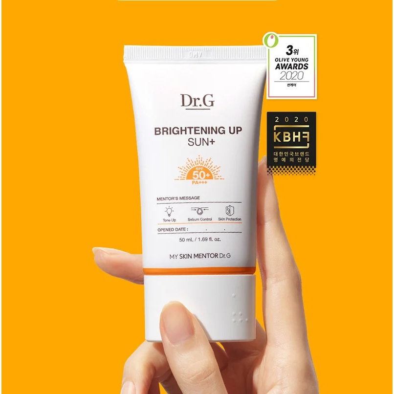 Kem chống nắng nâng tone da và kiểm soát dầu Dr.G Brightening Up Sun+ SPF50+ PA+++ tuýp 50ml ...