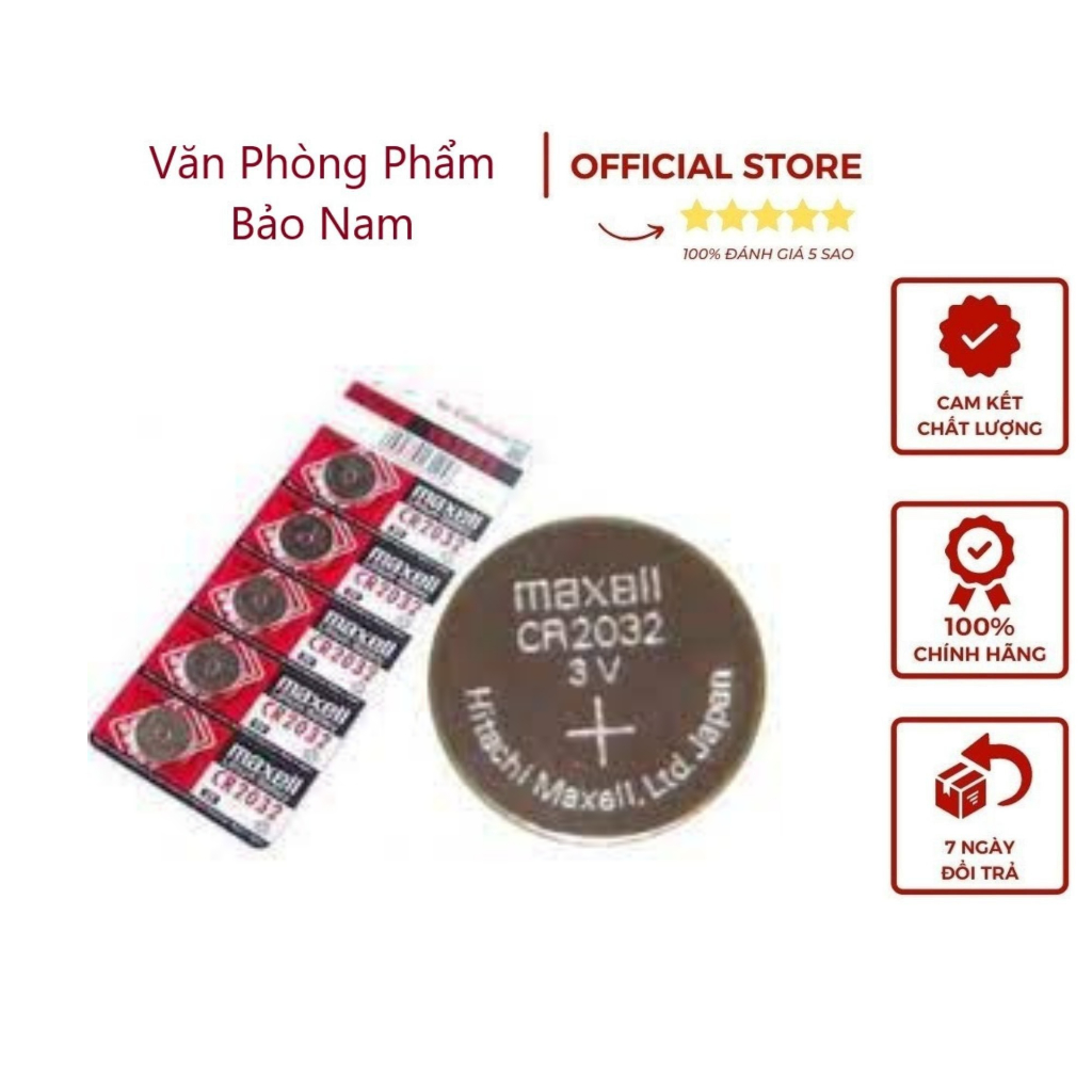 Pin CR2032 3V Maxell ( vỉ 1 viên ) Dùng cho các thiết bị điện tử như ...