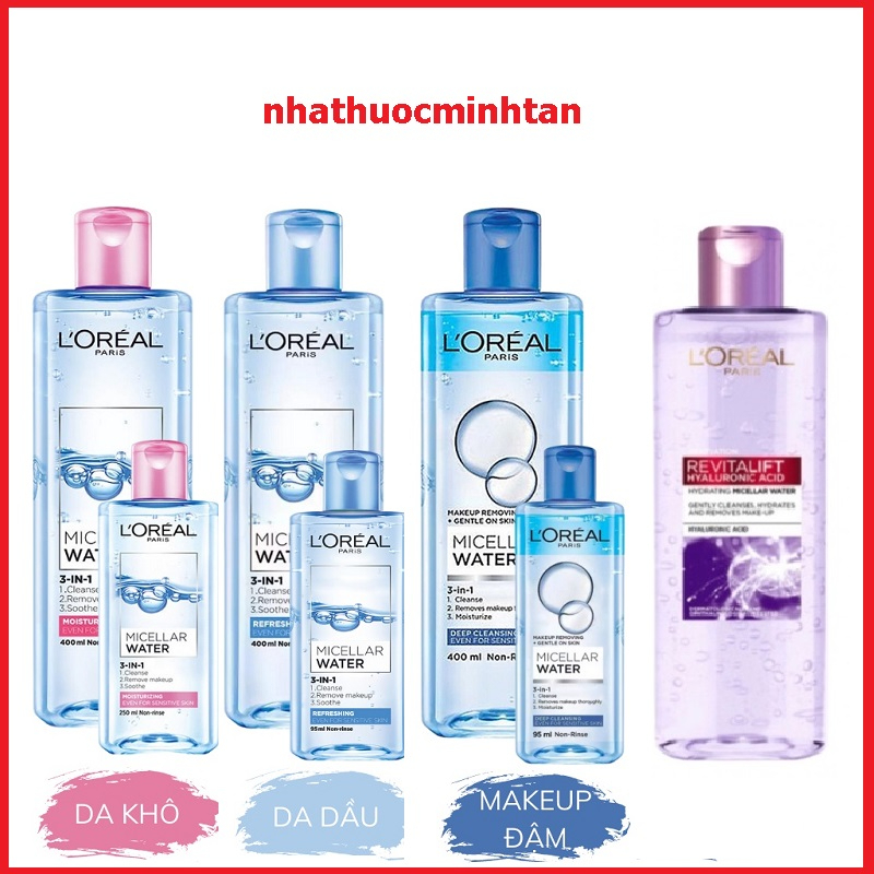 Nước Tẩy Trang Làm Sạch Sâu L’Oreal Micellar Water 3-in-1 (400ml) Date Mới | Shopee Việt Nam