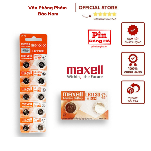 Pin LR1130 Maxell 1.5V (1Viên) hay còn có cái tên khác là Pin AG10, pin ...