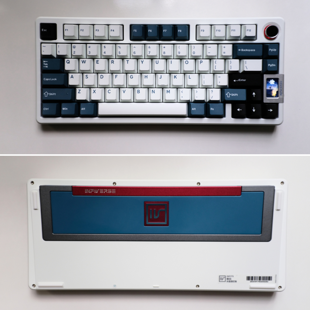 Bàn phím cơ custom Infiverse Infi75 mods stab sẵn mạch xuôi, màn hình ...