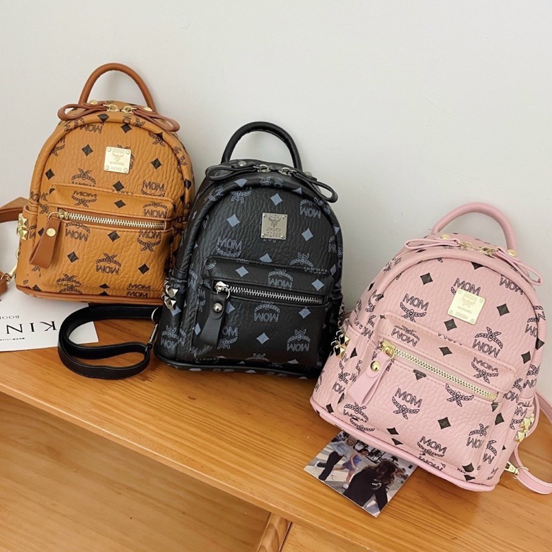 Balo MC.M kèm móc fullbox size 18cm | Shopee Việt Nam