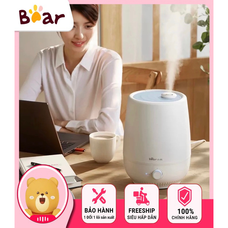 Máy Phun Sương Tạo Ẩm Dung tích 4.5L Bear JSQ-C50Q1 làm sạch không khí, khuếch tán tinh dầu ...