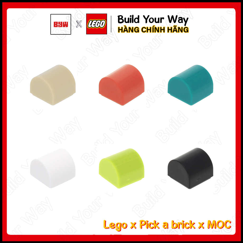 Gạch Lego chính hãng 1x1 Cong 2 bên / Part 49307: Slope, Curved 1 x 1 x ...