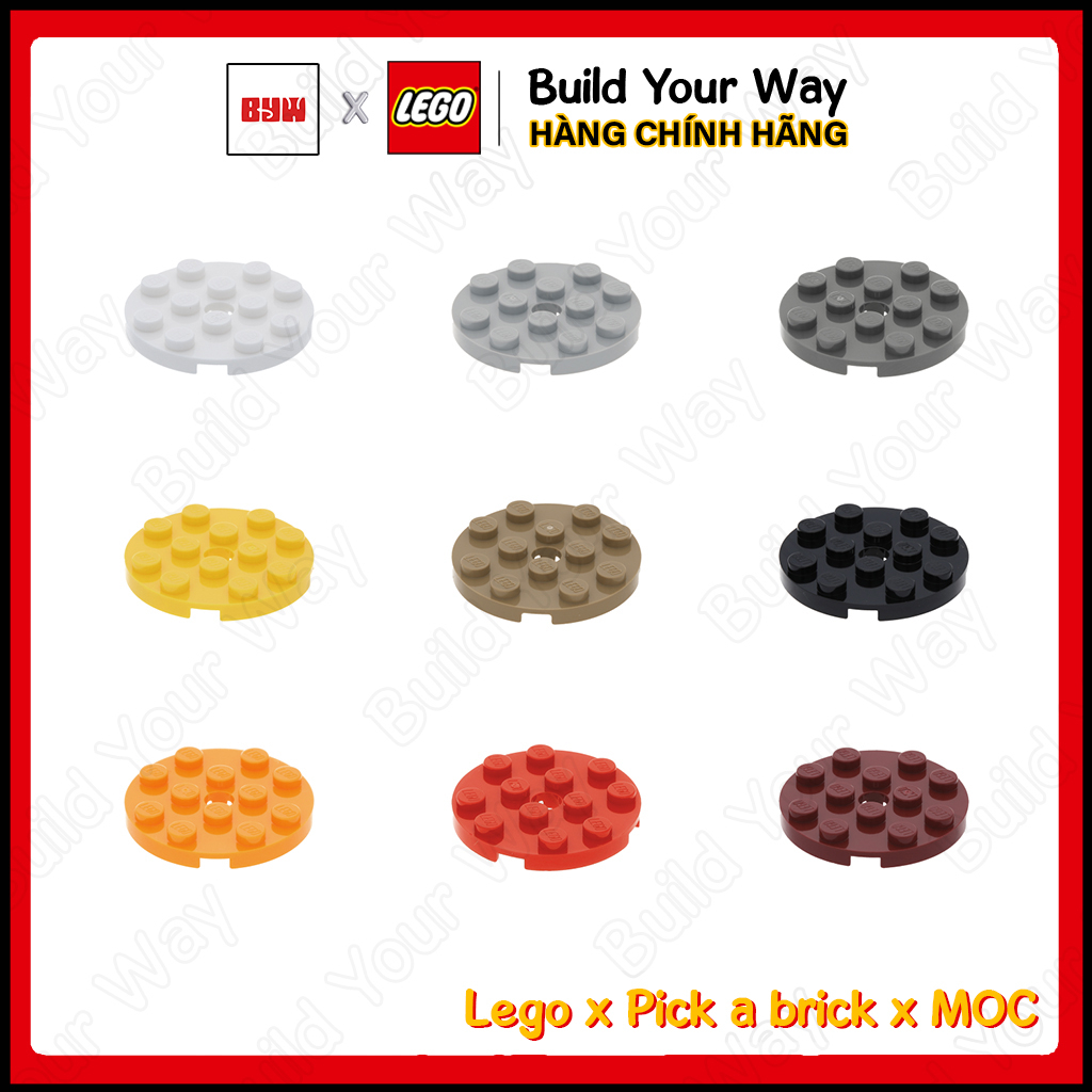 Gạch Lego chính hãng Tấm tròn 4x4 / Part 60474: Plate, Round 4 x 4 with ...