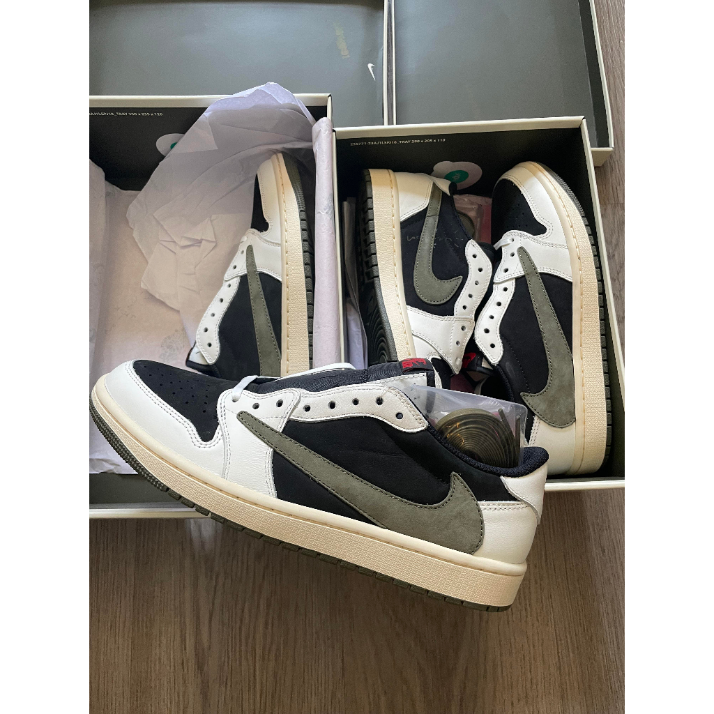 [The Blockhouse] Giày Jo Đừn 1 Low Travis Scott Olive (J1 Travis Scott ...