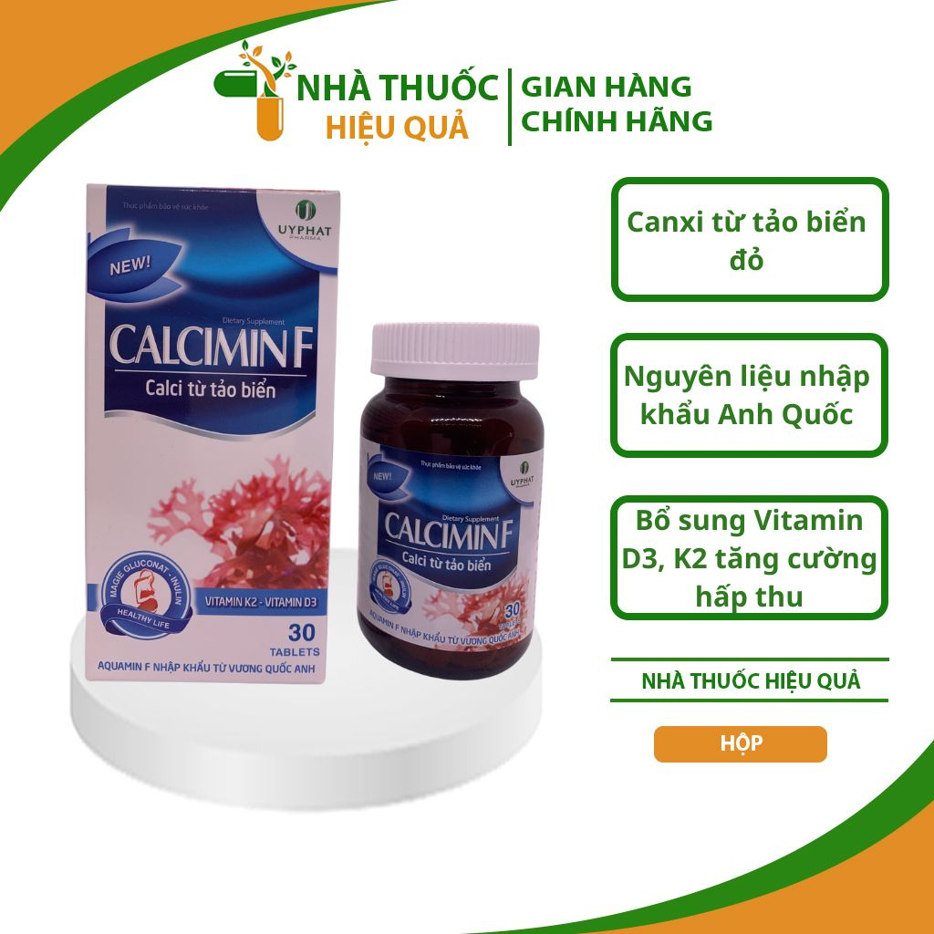 Canxi hữu cơ Calcimin F chiết xuất từ tảo biển đỏ I Phù hợp cho phụ nữ ...