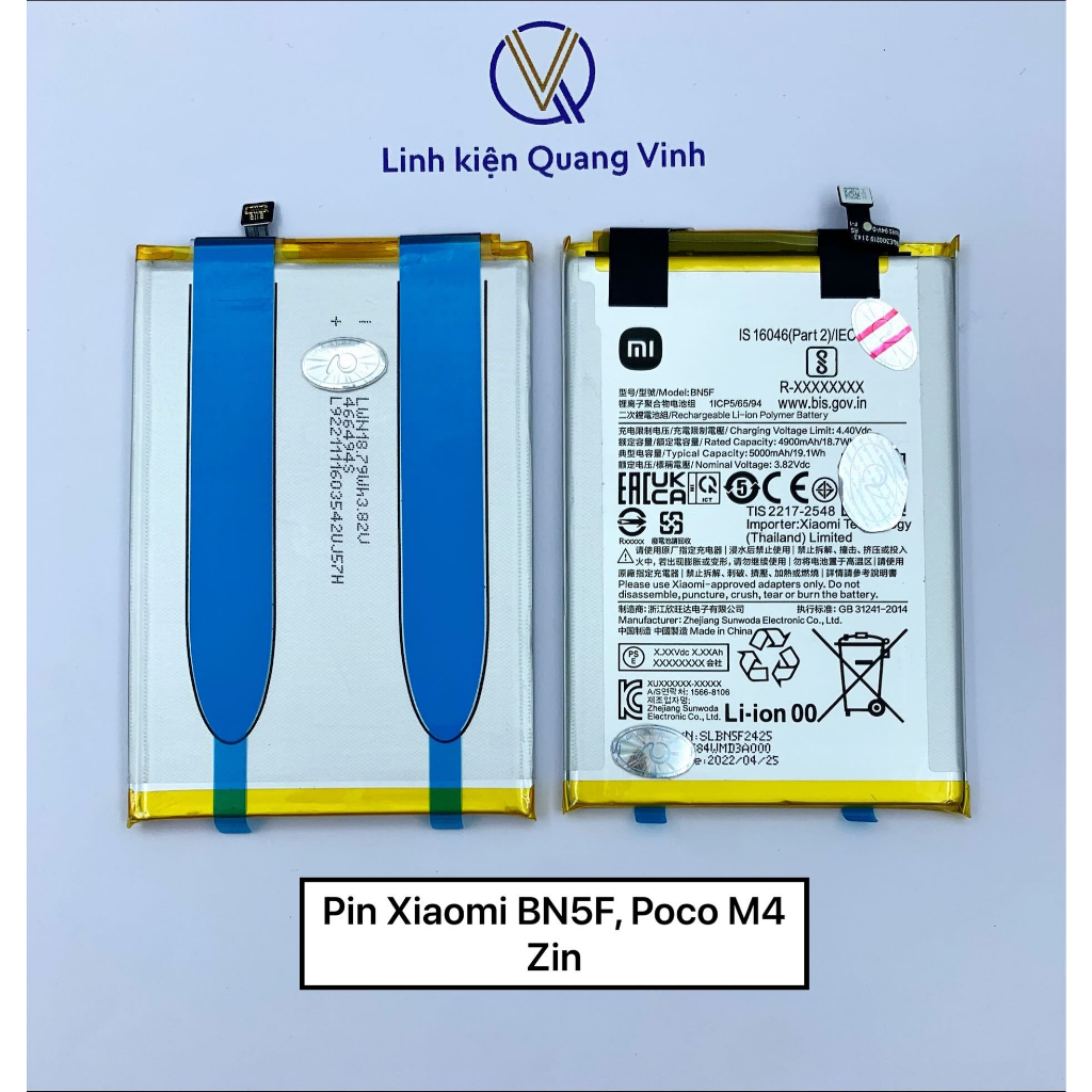 Pin Xiaomi BN5F, PocoM4 Zin | Shopee Việt Nam