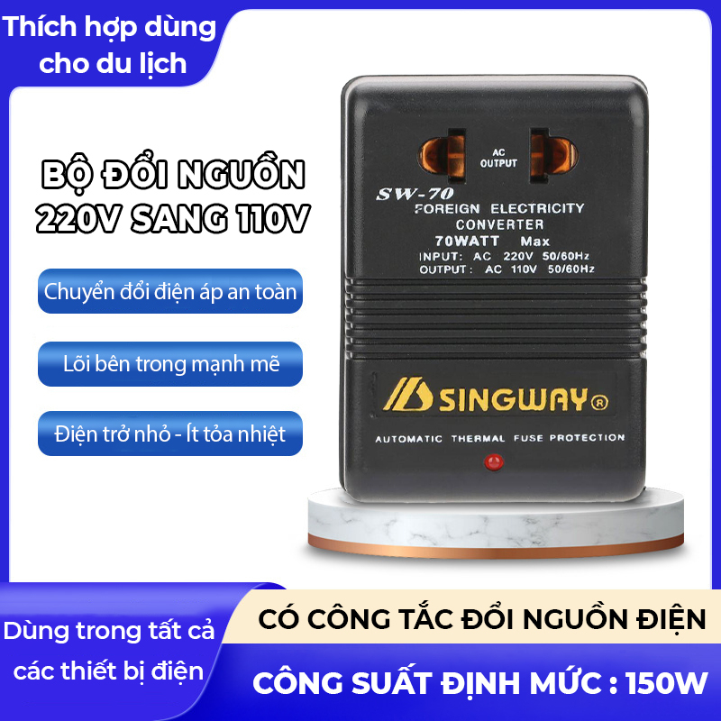 Bộ Đổi Nguồn 220V sang 110V, cho các thiết bị công suất nhỏ- K1499 | Shopee Việt Nam