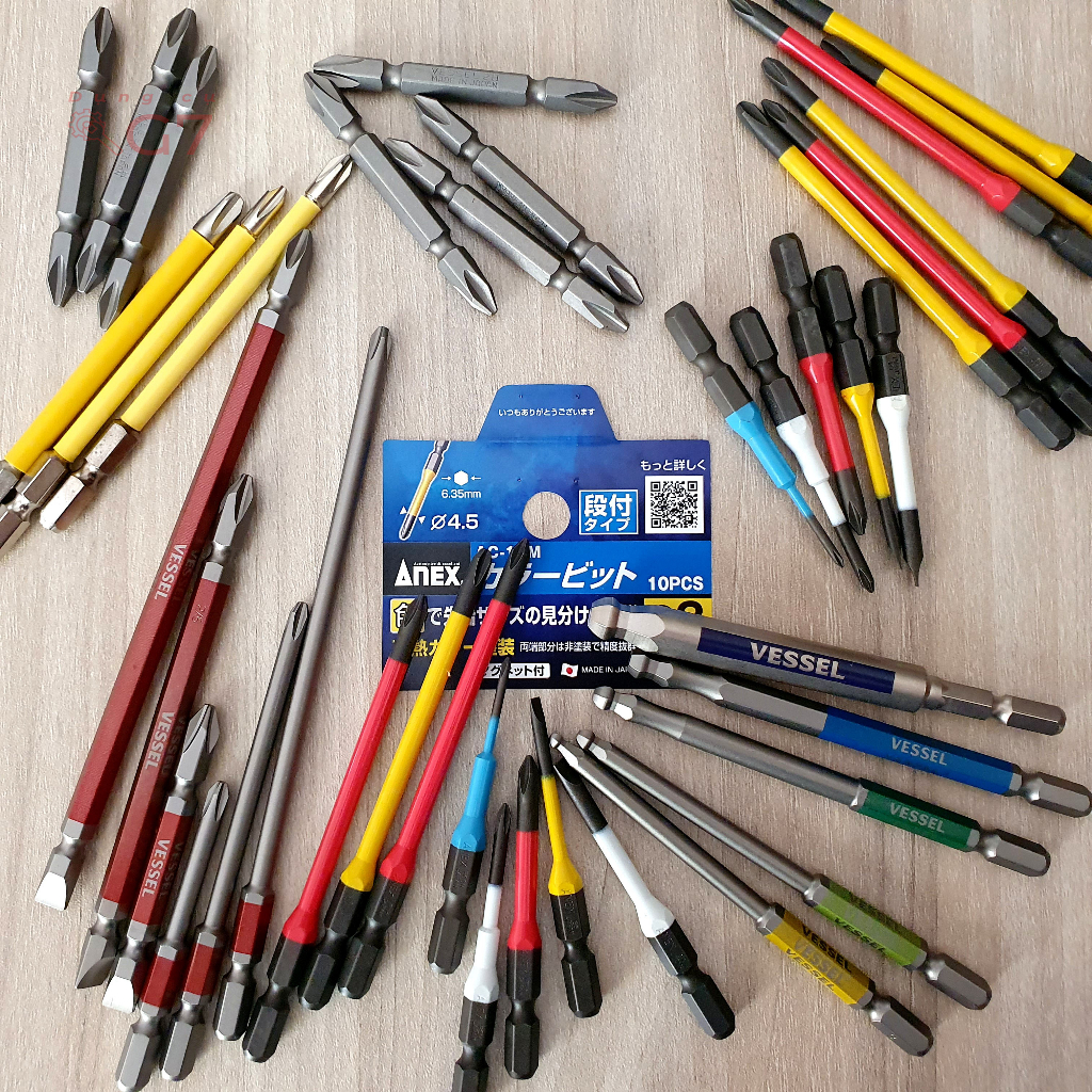 Mũi vít 4 cạnh chuôi lục giác Anex AC-16M+2x100 AC-16M+1x100 Japan ...