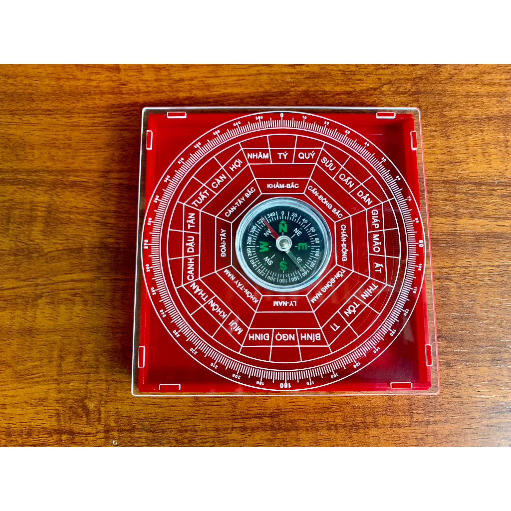 La Bàn Phong Thủy 24 Sơn Hướng Kèm La Bàn Nhỏ 4cm - Tiếng Việt | Shopee ...