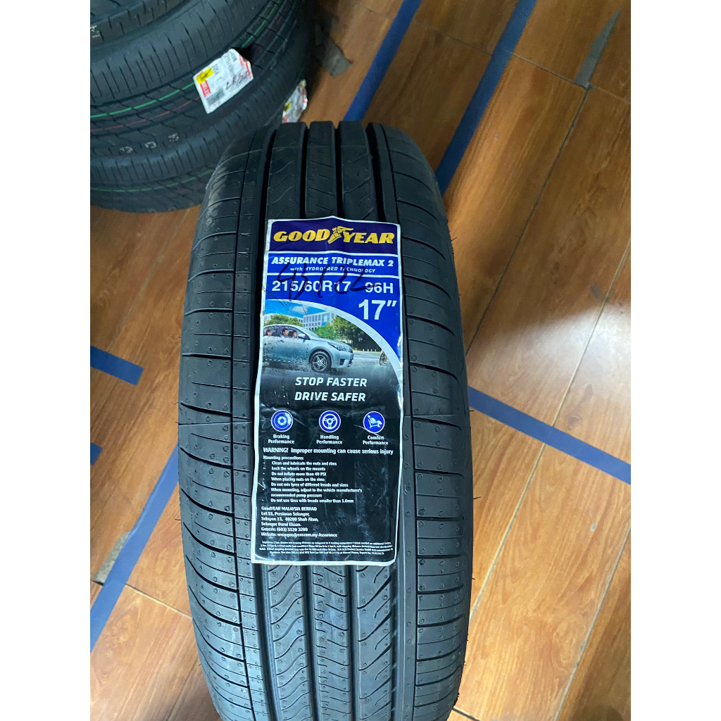 Lốp Goodyear 215/60R17 Assurance Triplemax 2 ( Peugeot OE: 2008 ) | Shopee Việt Nam