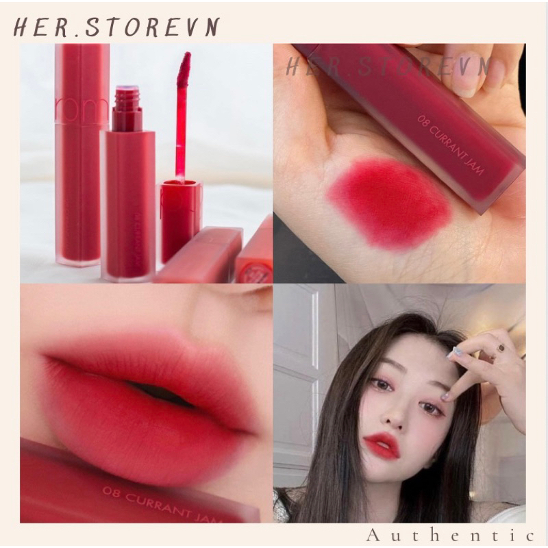 Son Kem Lì Romand Blur Fudge Tint #08 Currant Jam - Màu đỏ cổ điển ...
