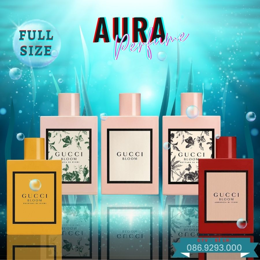 [ Full Size ] Nước hoa Gucci Bloom 30ml - 100ml, Gucci Ambrosia di Fiori, Nước Hoa Nữ hương hoa ...