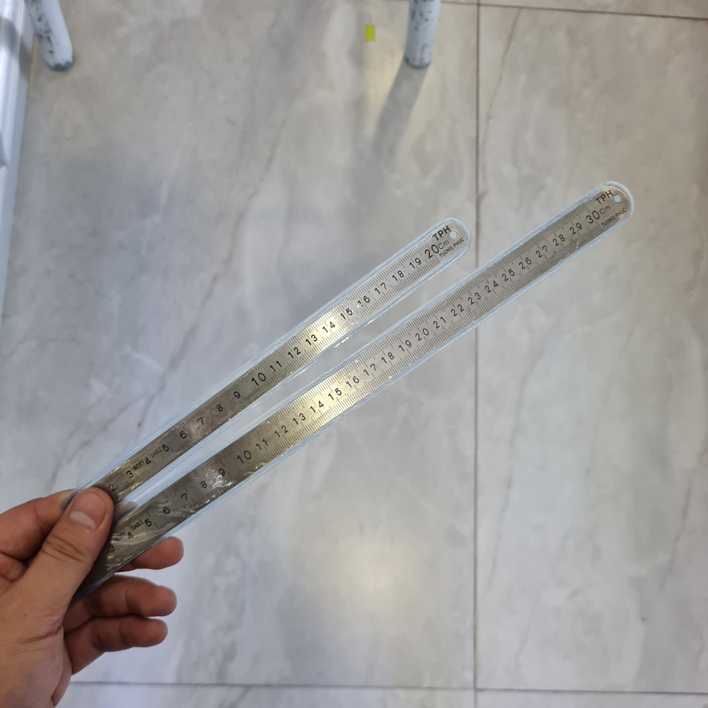 THƯỚC LÁ SẮT, THƯỚC SẮT 20CM VÀ 30CM | Shopee Việt Nam