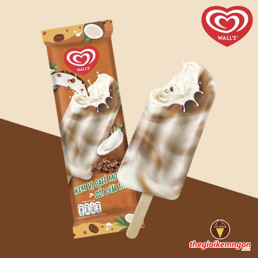 Kem cafe mocha cốt dừa Thái Wall's 60ML | Shopee Việt Nam