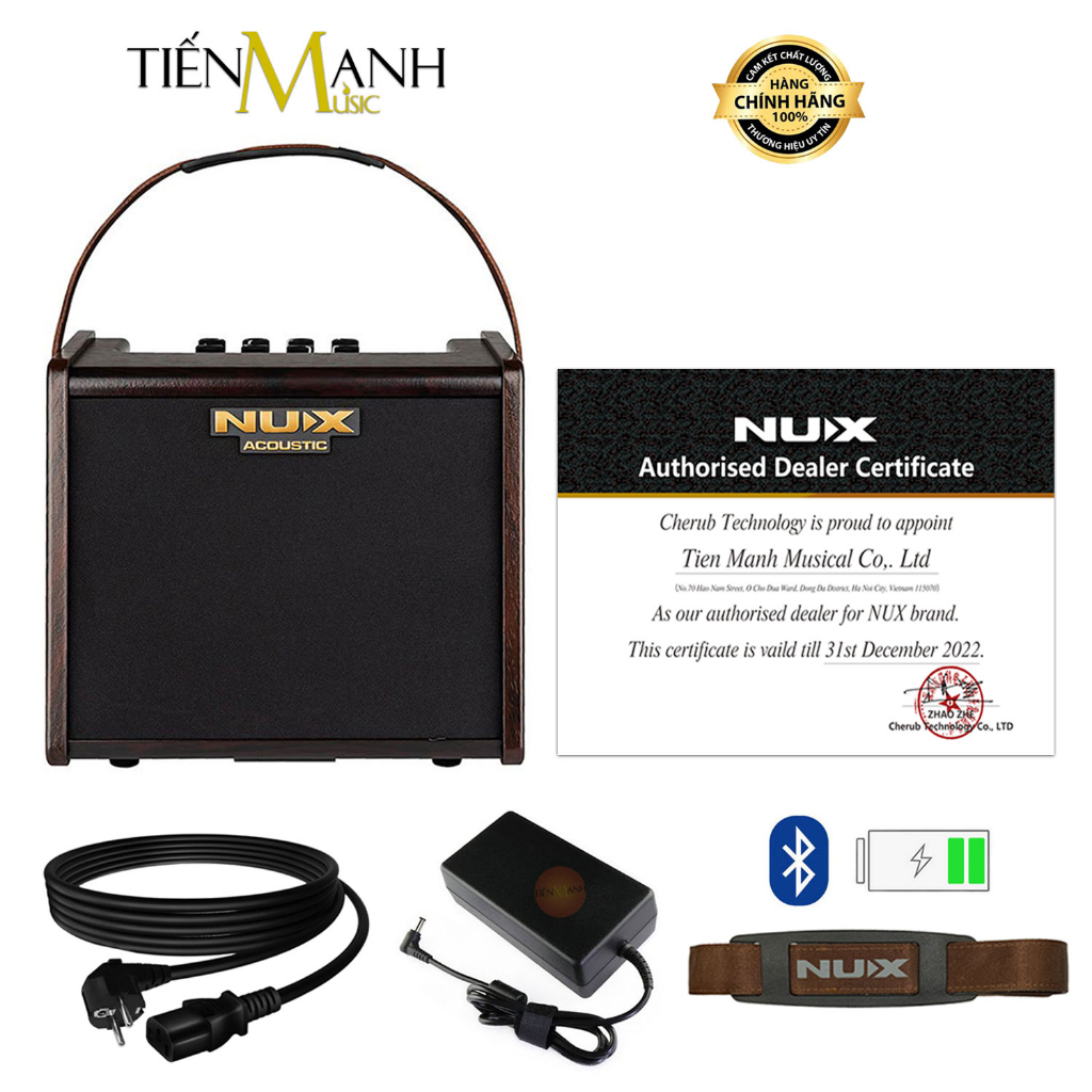[Chính Hãng, Pin Sạc, Bluetooth] Amply Guitar Acoustic Nux AC25 - Loa ...