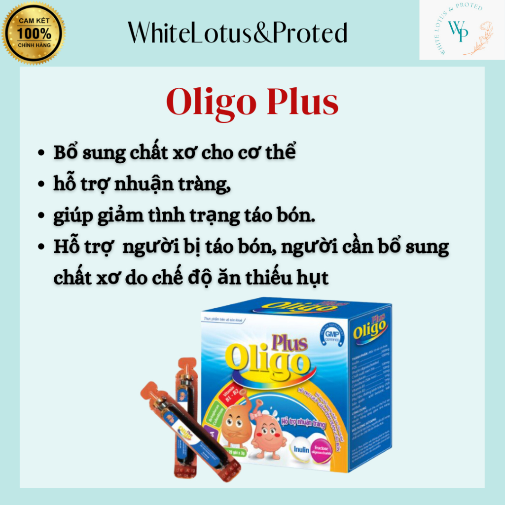 [HCM] Oligo Plus - Bổ sung chất xơ (Hộp 20 ống) | Shopee Việt Nam