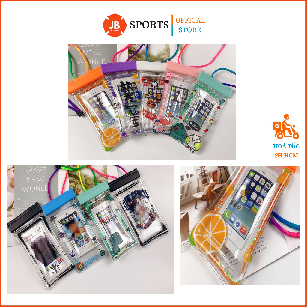 Túi Chống Nước Điện Thoại Viền Phao Kim Tuyến PVC-KS, Túi Chống Nước Điện Thoại Đi Bơi Các Loại ...
