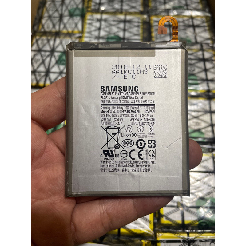 Pin sam sung A10 M10 A750 zin bóc máy, bảo hành 1 tháng | Shopee Việt Nam