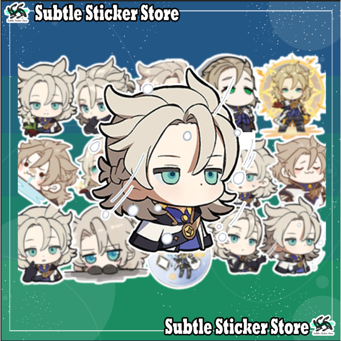 [Genshin Impact] - Set 10/15 Sticker Albedo hình dán chibi game GI ...