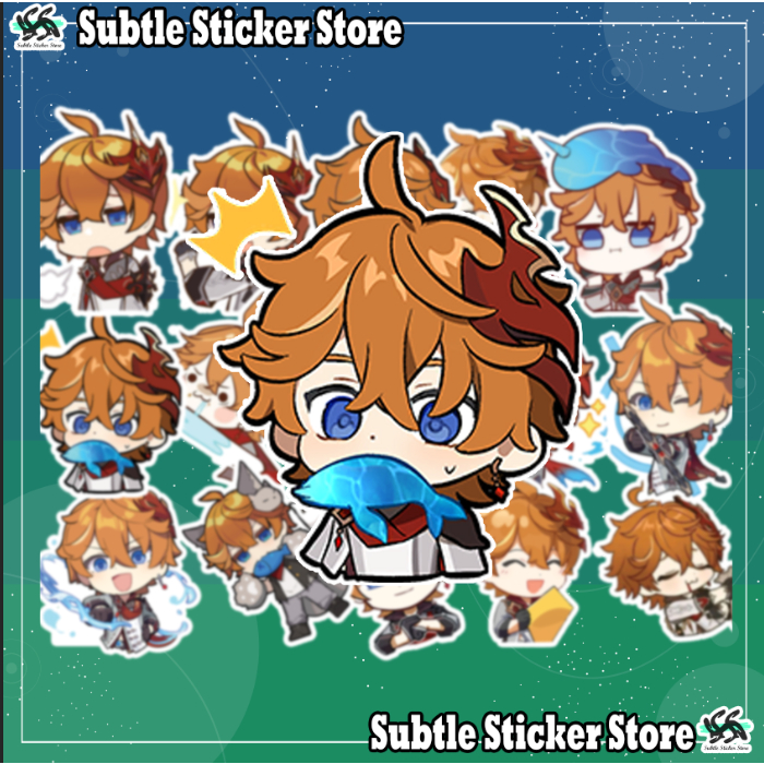[Genshin Impact] - Set 10/15 Sticker Childe/Tartaglia hình dán chibi ...