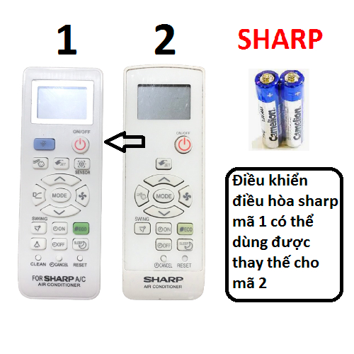 Remote điều khiển điều hòa sharp ECO hàng tốt mới 100%, bảo hành 3 ...
