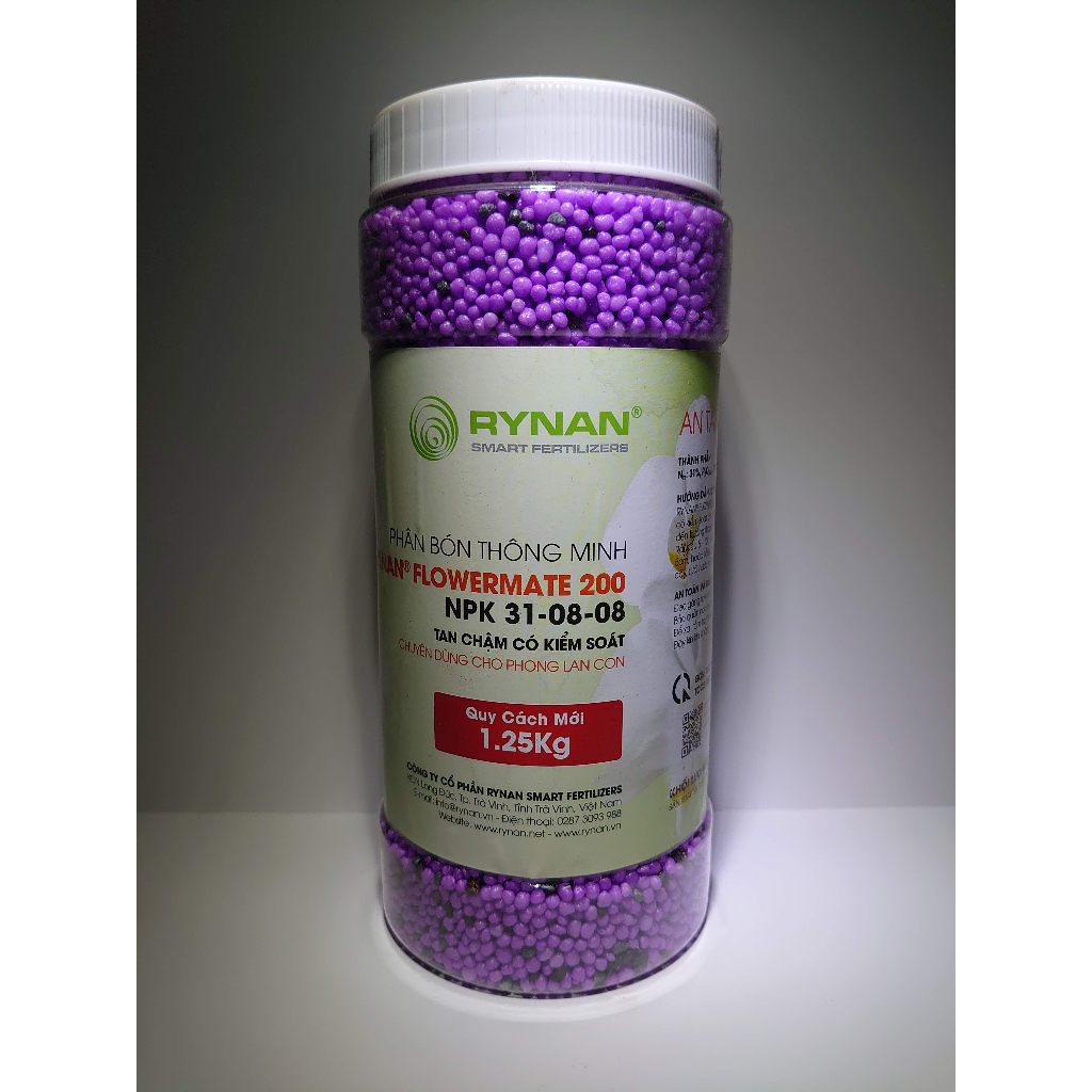 Phân bón thông minh RYNAN FLOWERMATE 200 31-08-08. Tan chậm có kiểm ...