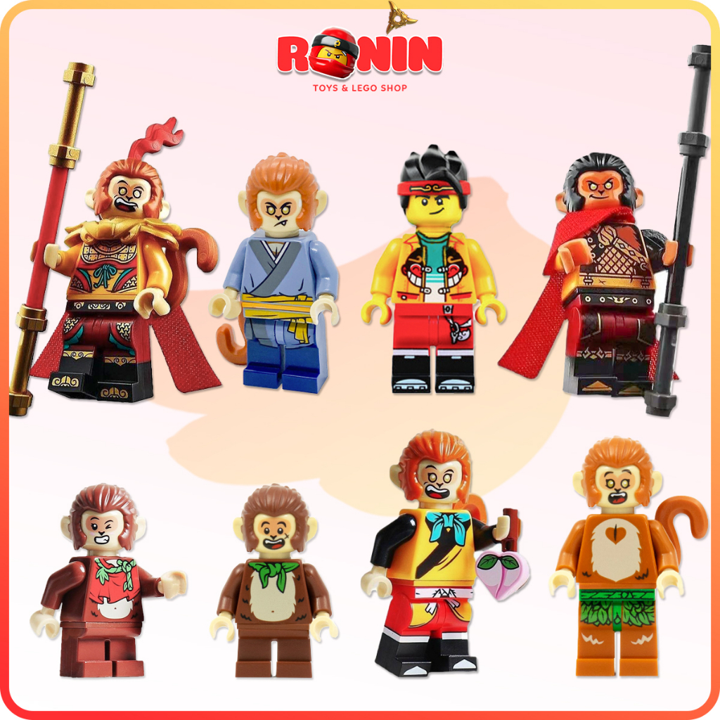 [⭐Minigures⭐] Bộ 8 Minifigures Nhân Vật Monkey King - Minifigures Tôn ...