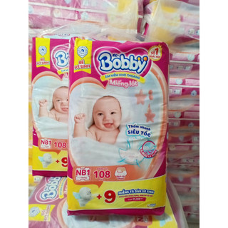 Miếng lót Bobby size NB1 108+9 (dưới 5kg) (TỔNG 117 MIẾNG) | Shopee ...