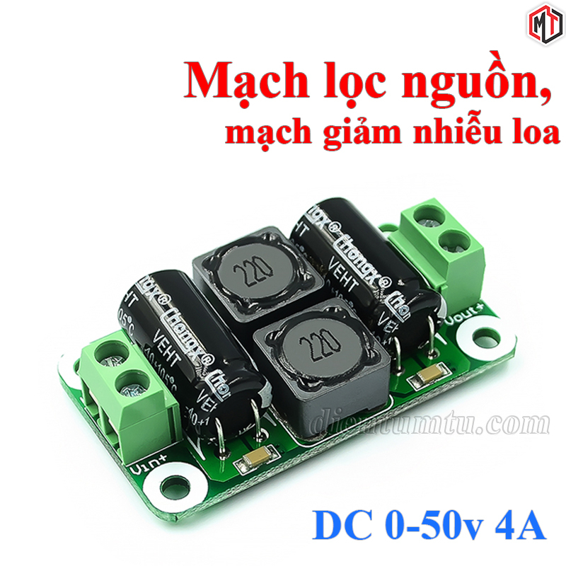Mạch lọc nguồn , mạch giảm nhiễu loa DC 0-50v 4A | Shopee Việt Nam