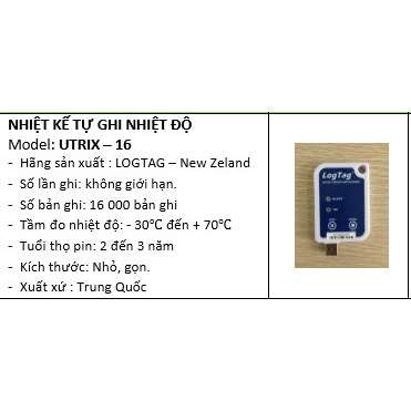Nhiệt Kế Tự Ghi LogTag UTRIX-16 | Shopee Việt Nam