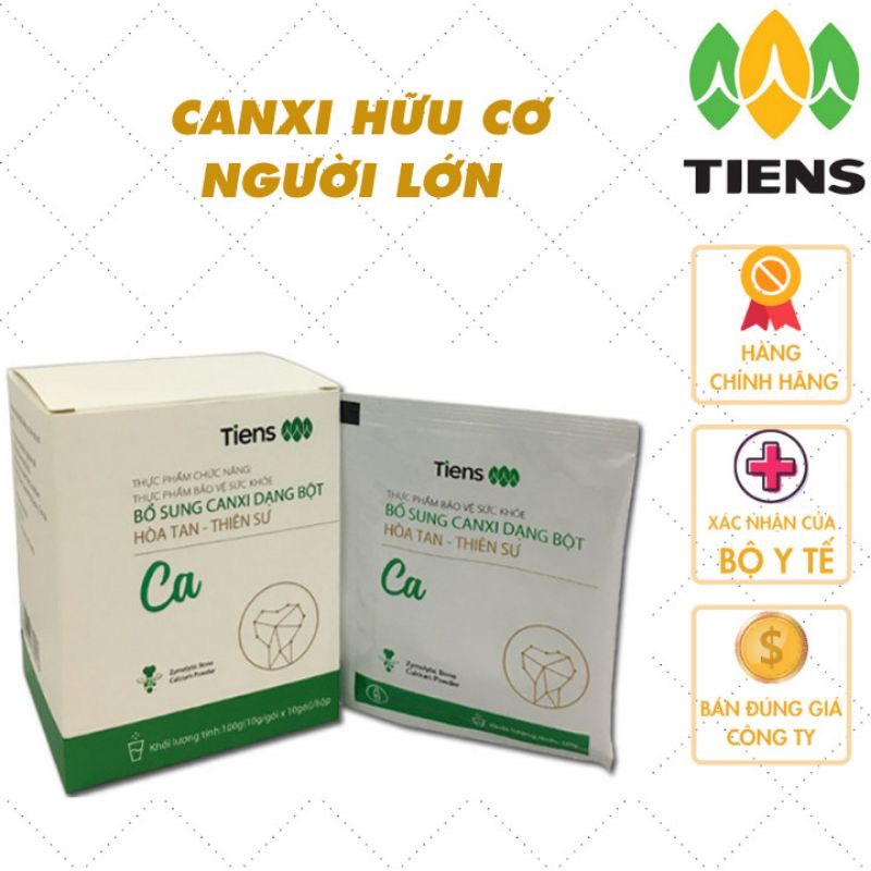 Canxi Tiens Thiên Sư dạng bột hoà tan giúp bổ sung canxi hữu cơ hộp 10 ...