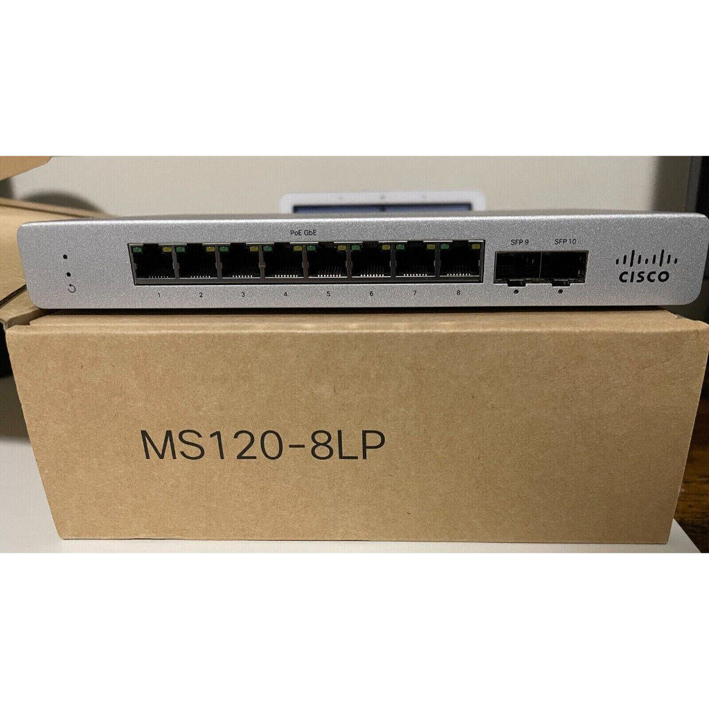 Cisco Meraki MS120-8LP-HW | Thiết Bị Chuyển Mạch 8 Cổng GE POE+, 67W, 2 ...