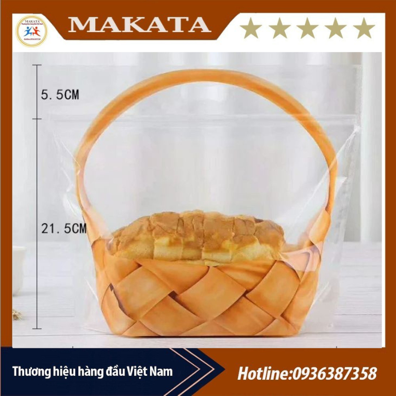 48-50 túi zip giỏ quai xách đựng bánh mì hoa cúc, kẹo nougat -MAKATA ...