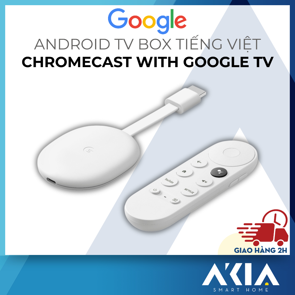 Chromecast with Google TV - TV Box tích hợp Android TV, Remote ra lệnh ...