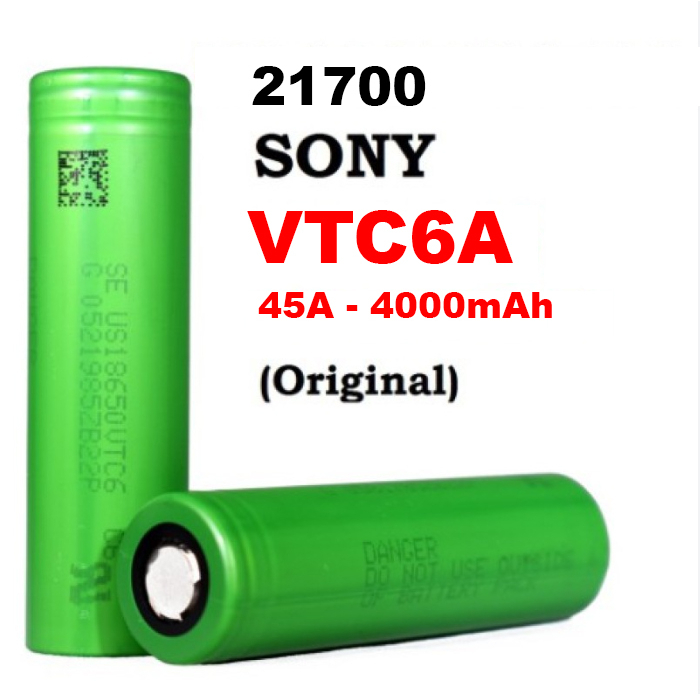 Cell pin Sony VTC6A 21700 xả 45A nội trở 8 - 9 hàng mới chính hãng cam ...
