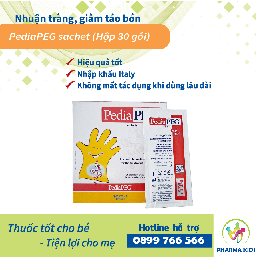 PediaPEG giảm táo bón (Hộp 30 gói) | Shopee Việt Nam