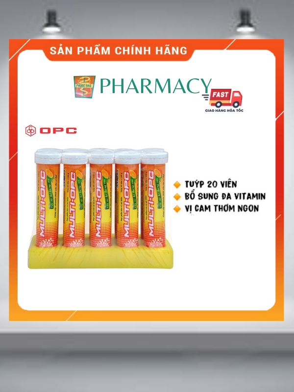 [Chính hãng] Multi- opc viên sủi hương cam OPC bổ sung vitamin tăng ...