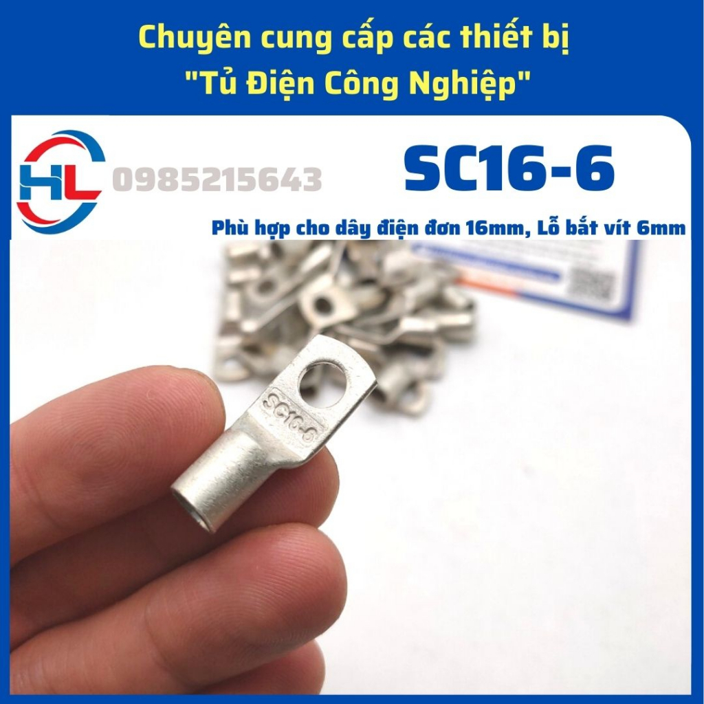 50 Đầu cos sc16, SC16-8, SC16-10, SC16-6, đầu cos sc các loại, cosse ...