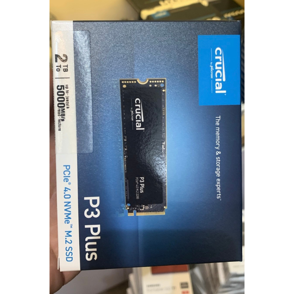 Ổ cứng SSD tốc độ cao Crucial NVMe P3 PLUS 500GB / 1TB / 2TB M.2 PCIe Gen4 x4 - Chính hãng,Bảo ...
